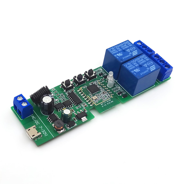 SmartWise 5V-32V 2-gang smart relay switch, with dry contact and ...